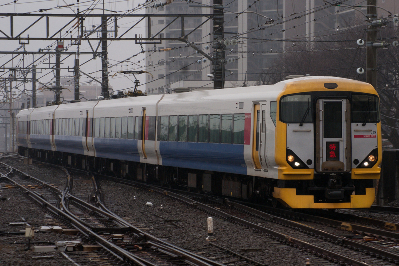 令和2年3月2日 E257系500番台NB-10編成による臨時特急富士回遊号運転 - あるふぉの落書き帳