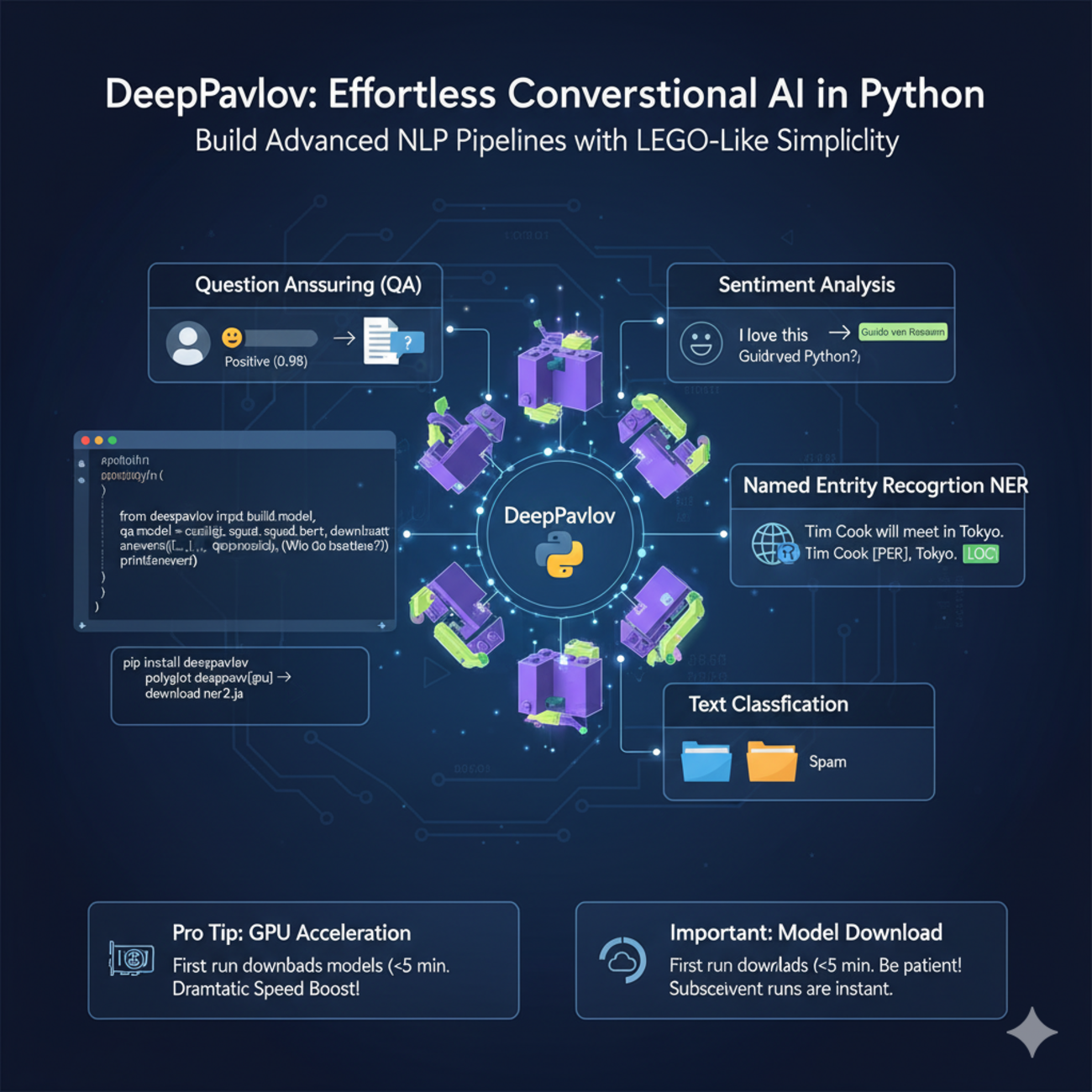 PythonライブラリDeepPavlovの使い方 - okpy