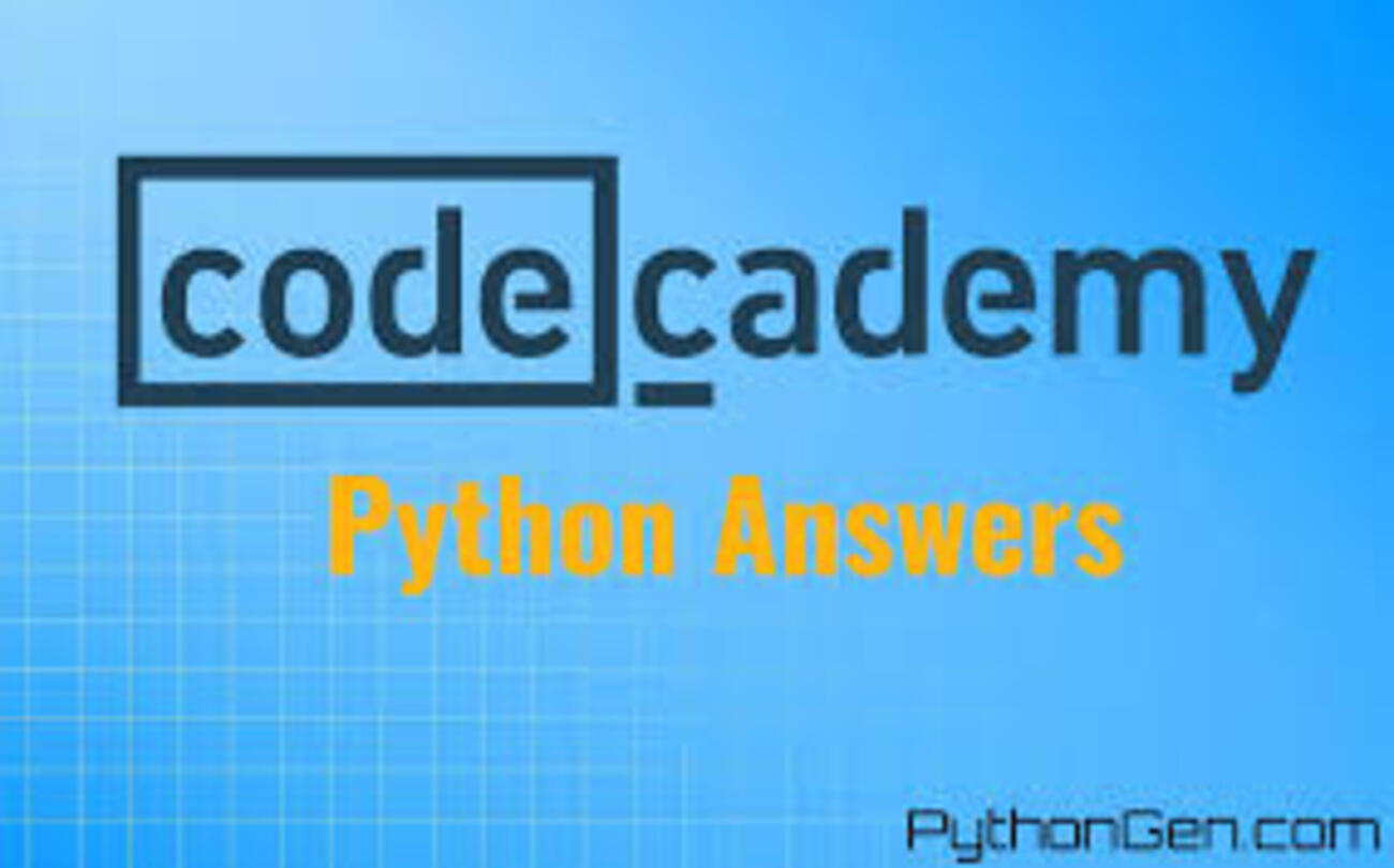 Online Codecademy Language Answers - pythonoutput’s blog