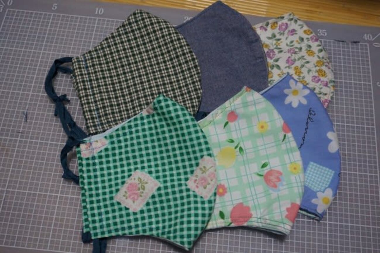 マスク - 花、着物、時々ハンドメイド