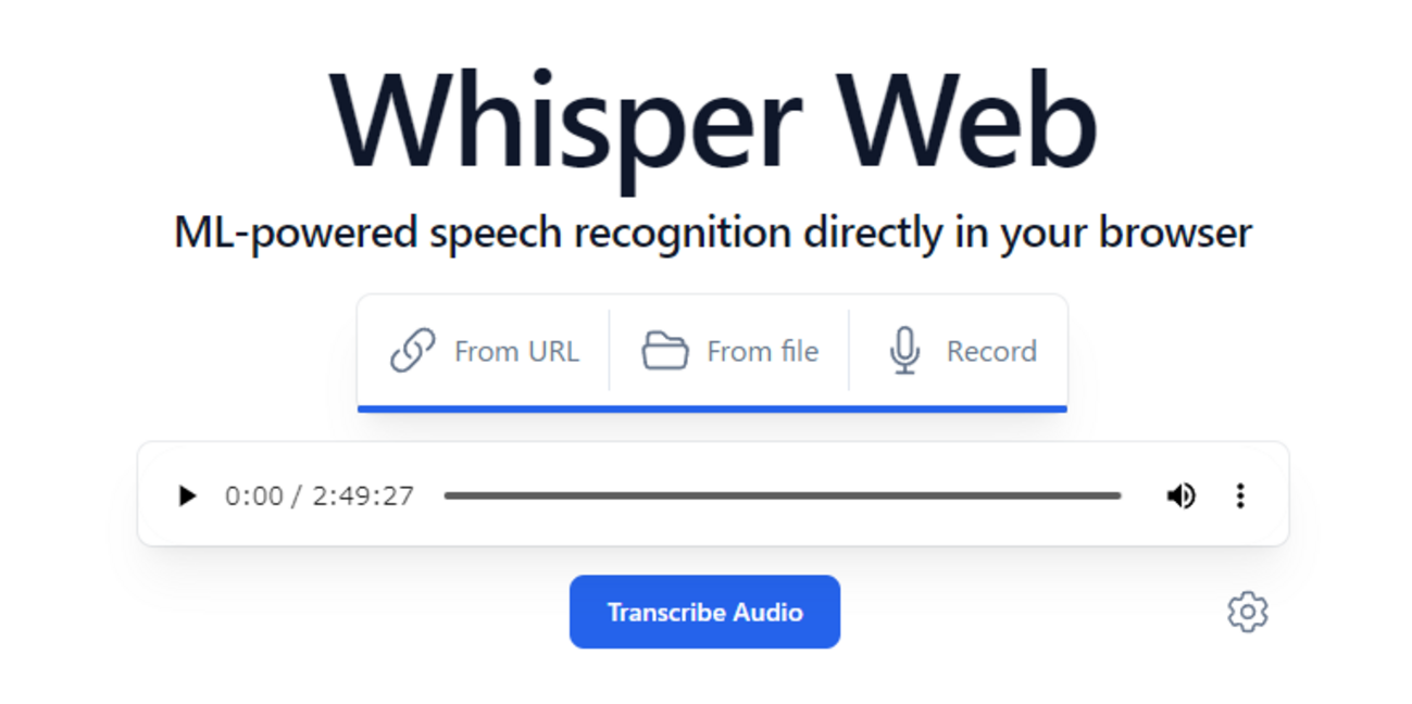 whisper-webをdockerで動かす。 - 地平線まで行ってくる。