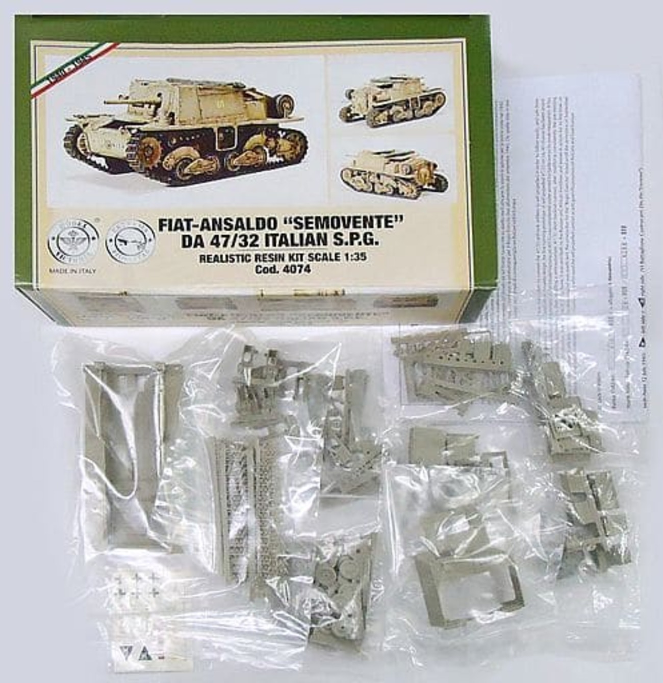 今プラモデルの1/35 FIAT-ANSALDO ”SEMOVENTE” DA 47/32 ITALIAN S.P.G. -イタリア軍 自走砲 ...