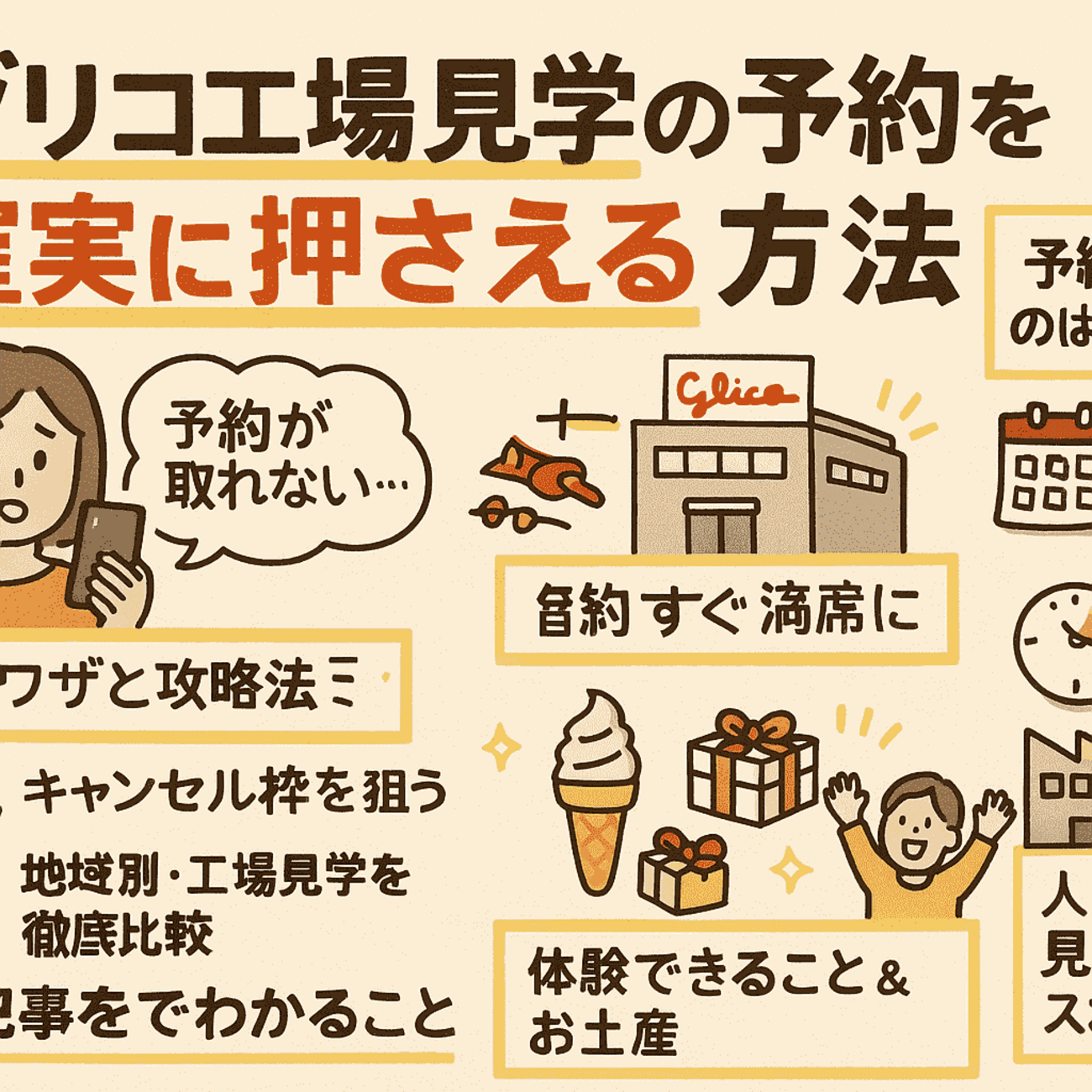 グリコ工場見学の予約が取れない理由と確実に押さえる方法【2025最新】 - note’ no naka