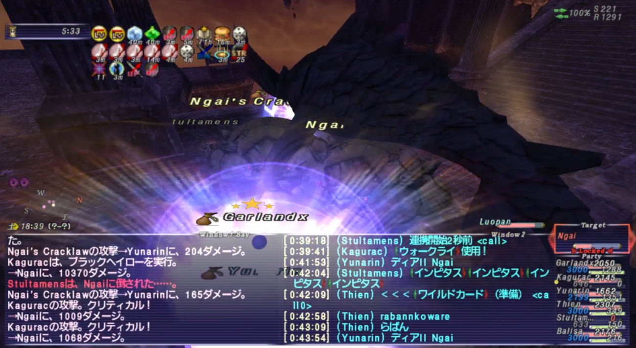 【FF11】シェオルジェール AT3 Ngai Veng+25 2匹目のお供がでるところまでは達成 - FF11人生を捧げるブログ