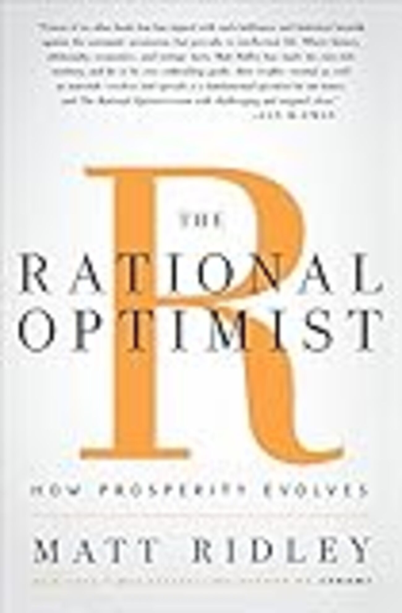「The Rational Optimist 」 - shorebird 進化心理学中心の書評など