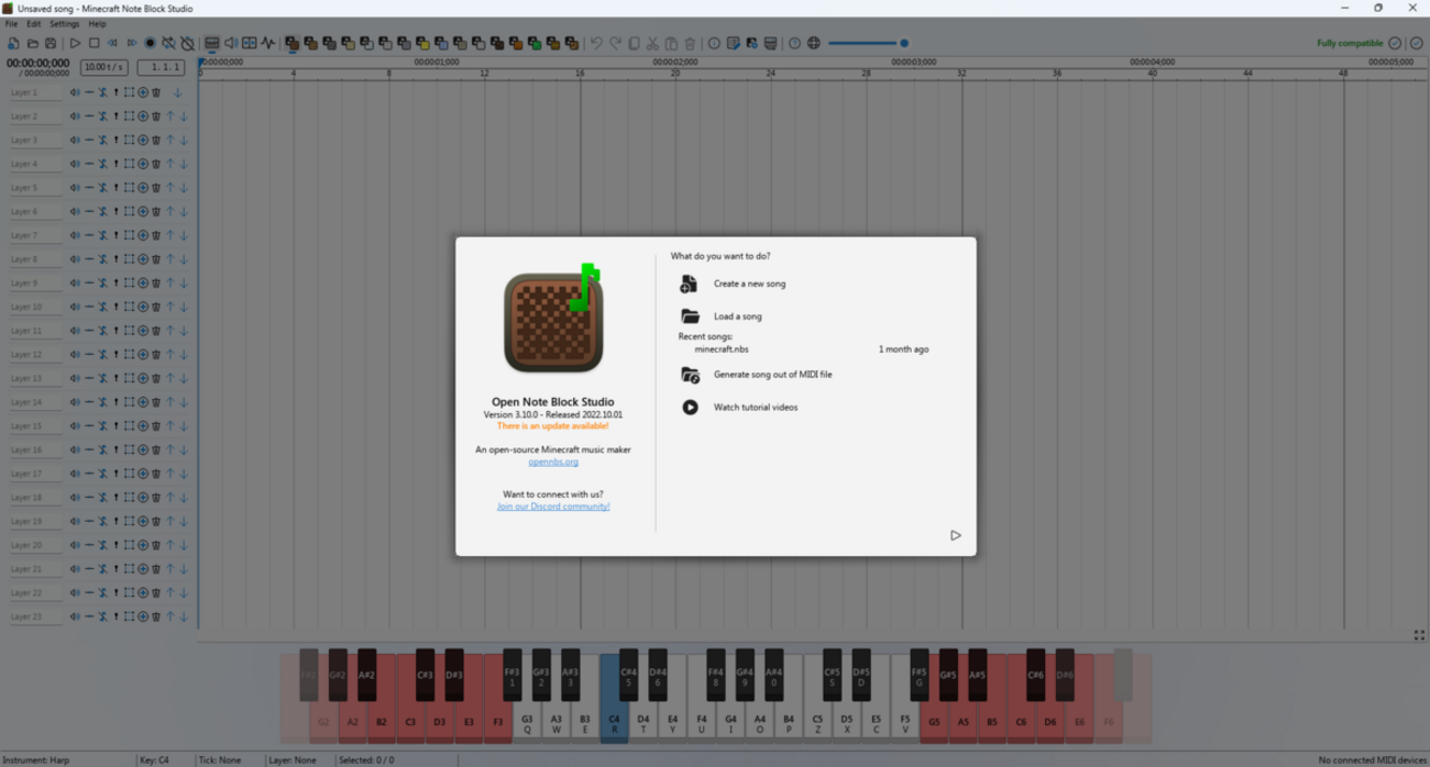 Minecraftの音ブロックでもっと簡単に音を出せる、Minecraft Note Block Studio Windowsフリーソフト紹介 ...