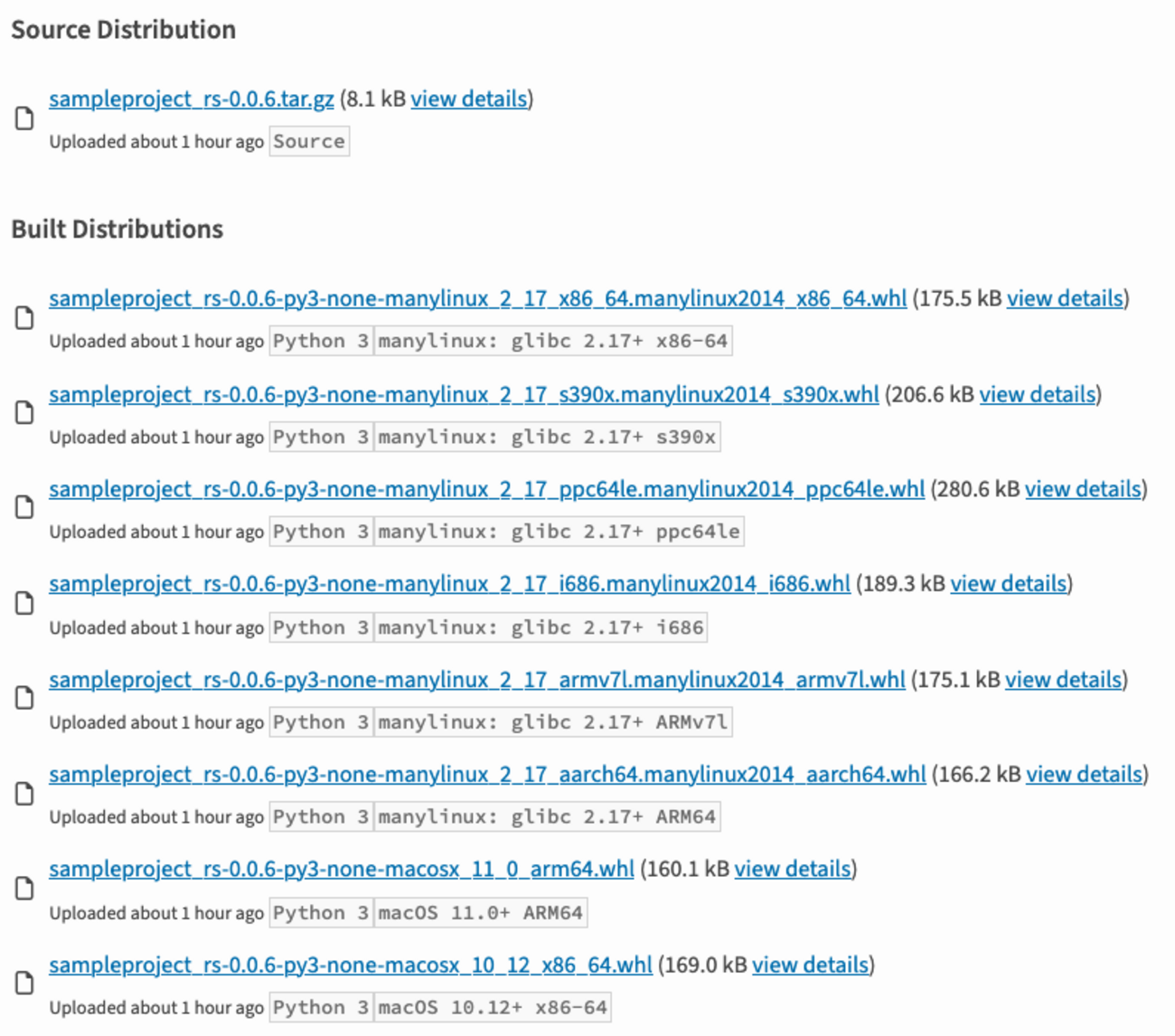 maturin generate-ci github で出力される GitHub Actions のワークフローを参考に、Rust プログラムから作ったバイナリの PyPI 配布で macOS ...