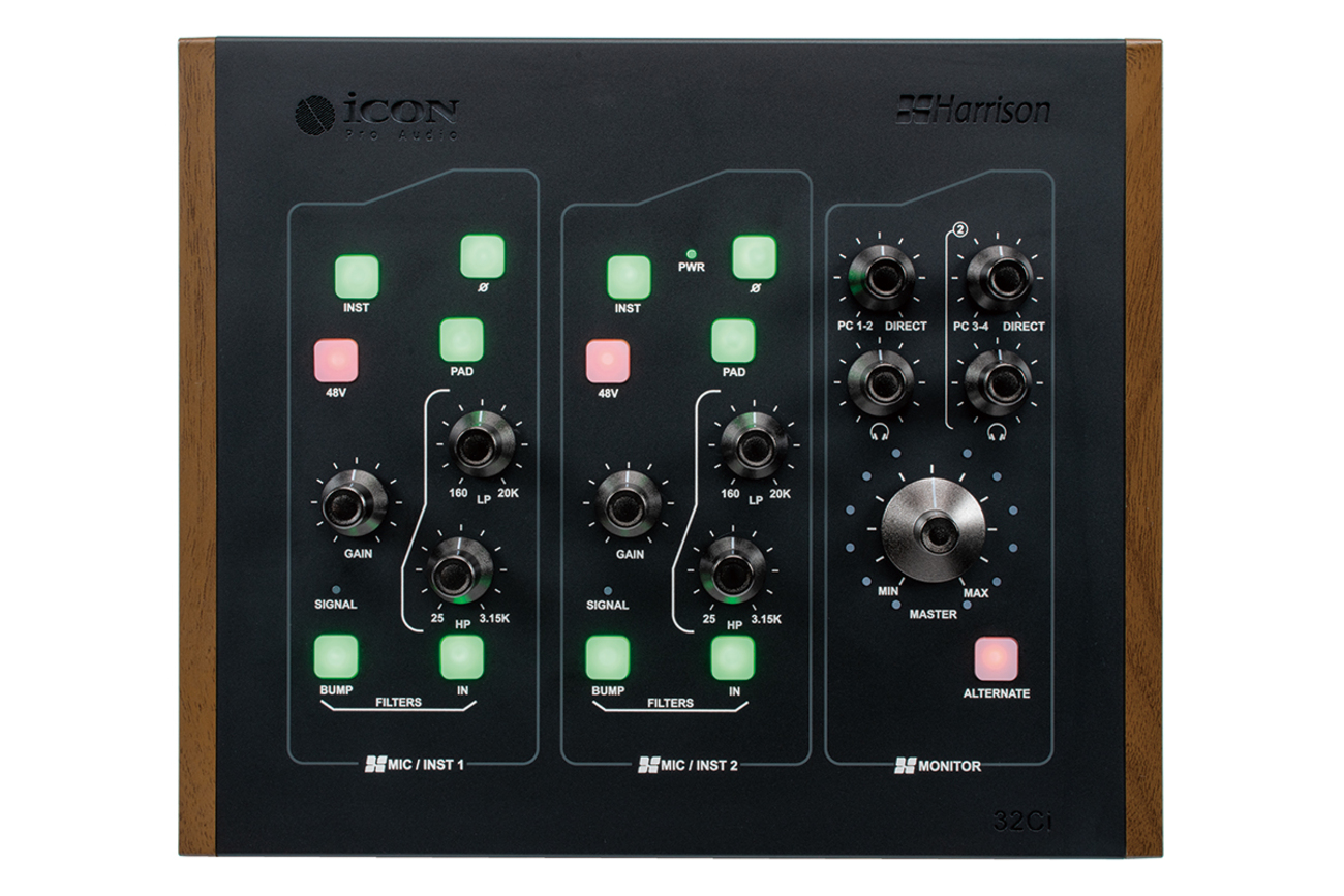 ICON 32CI レビュー：名コンソールHarrison 32Cインスパイアのマイクプリを備えたオーディオI/O - サンレコ 〜音楽制作と ...