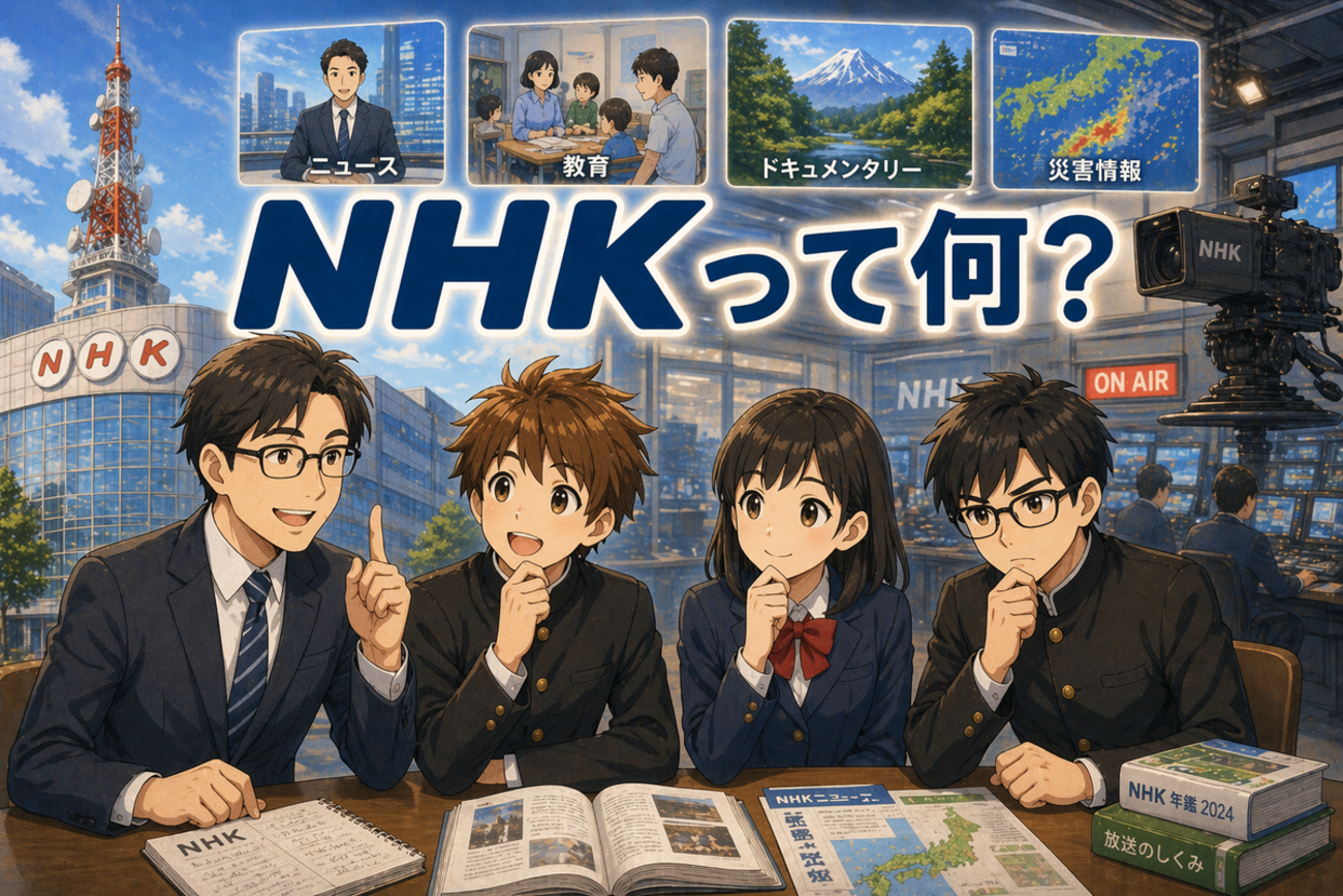 【中2でもわかる】NHKって何？ なんでNHKだけ受信料なの？ ――公共放送って、ただのテレビ局と何がちがうの？ - もりもりまなぶの好奇心