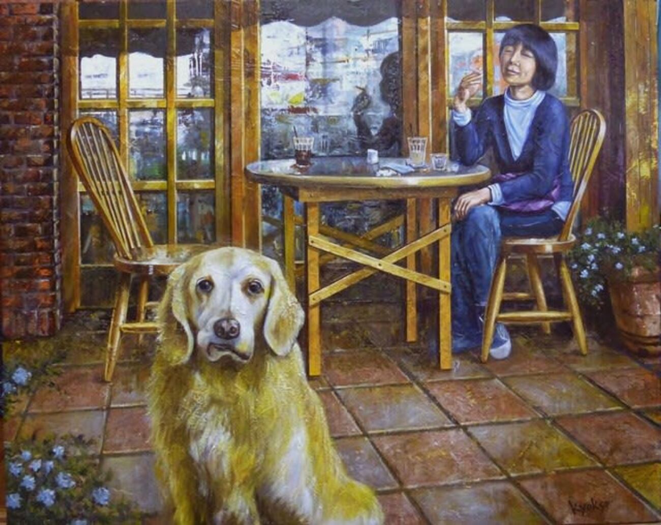 Allons au café - 八ヶ岳 濃淡庵画廊