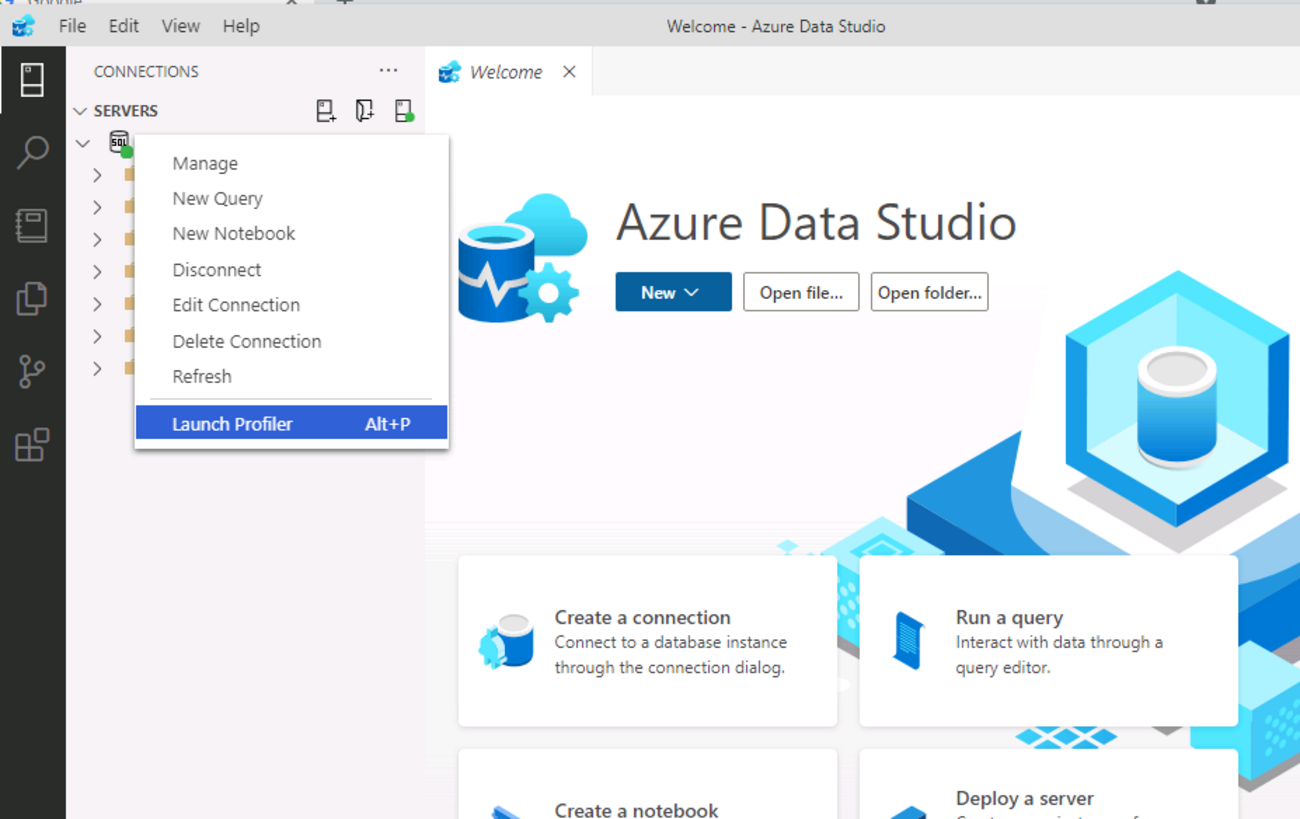 Azure Data Studio の SQL Server Profiler 拡張 - present
