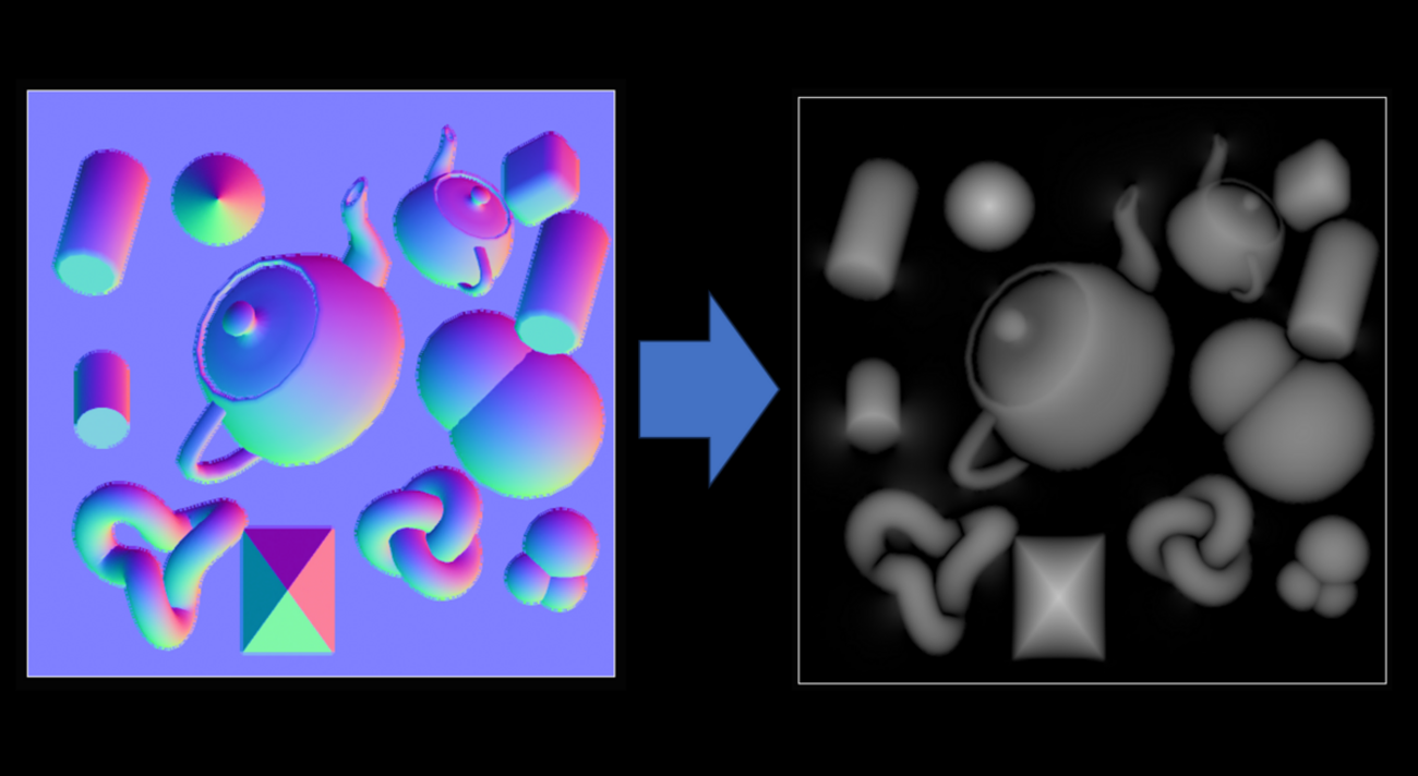 【UE5】Niagara SimulationStageでNormalMapからHeightMapを復元する(Poisson方程式) - ながむしメモ