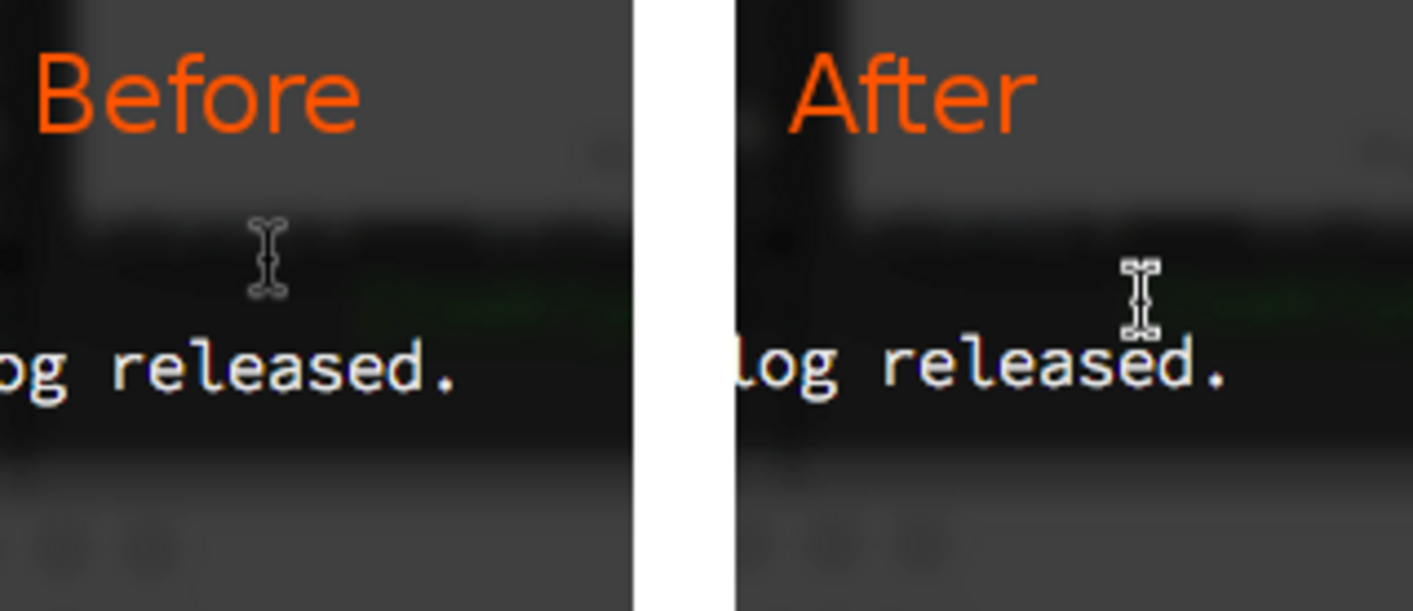 MouseCapeでIBeamカーソルを見やすくする - Okiraku Programming