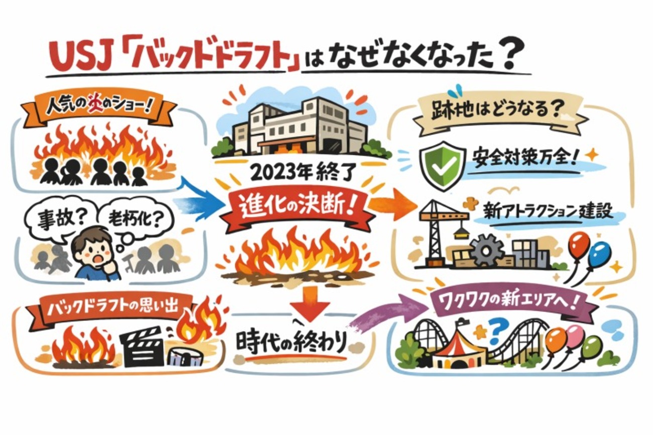 USJ「バックドラフト」はなぜなくなった？廃止理由と跡地の最新情報を徹底解説 - note’ no naka