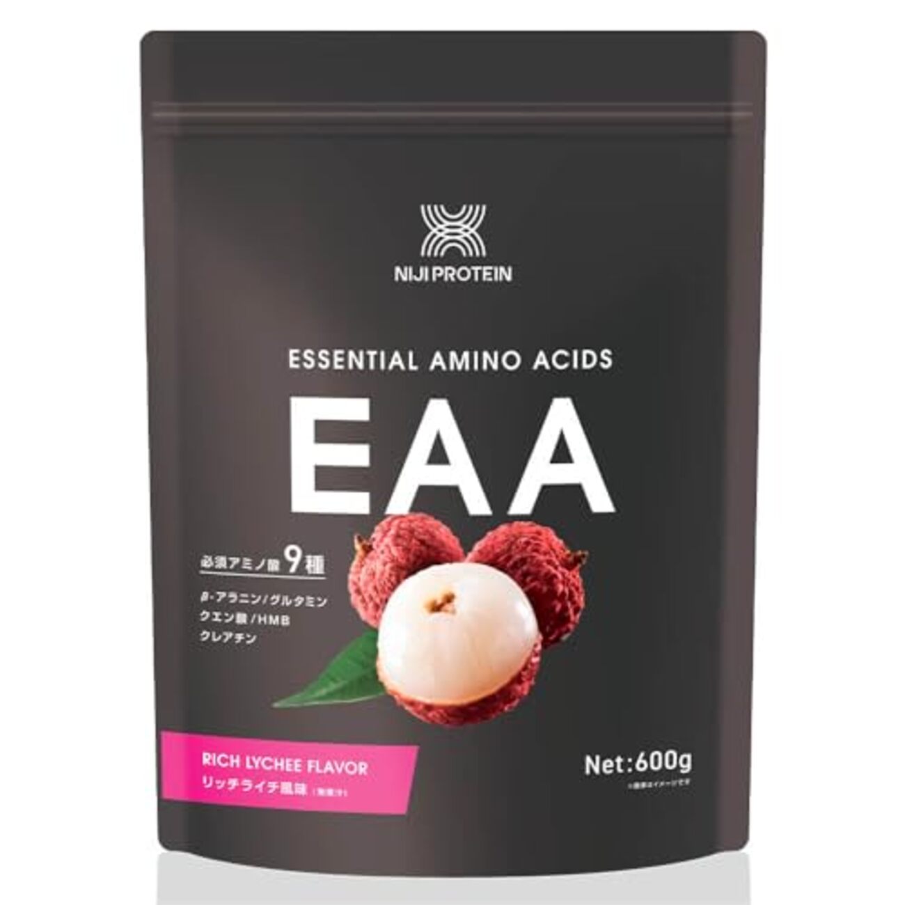 【🈹 60%OFF ⇒￥1,980 税込】ニジプロテイン EAA β-アラニン HMB クレアチン グルタミン クエン酸 ライチ風味 600g - ヒルコ・ミネルヴァの特価ブログ