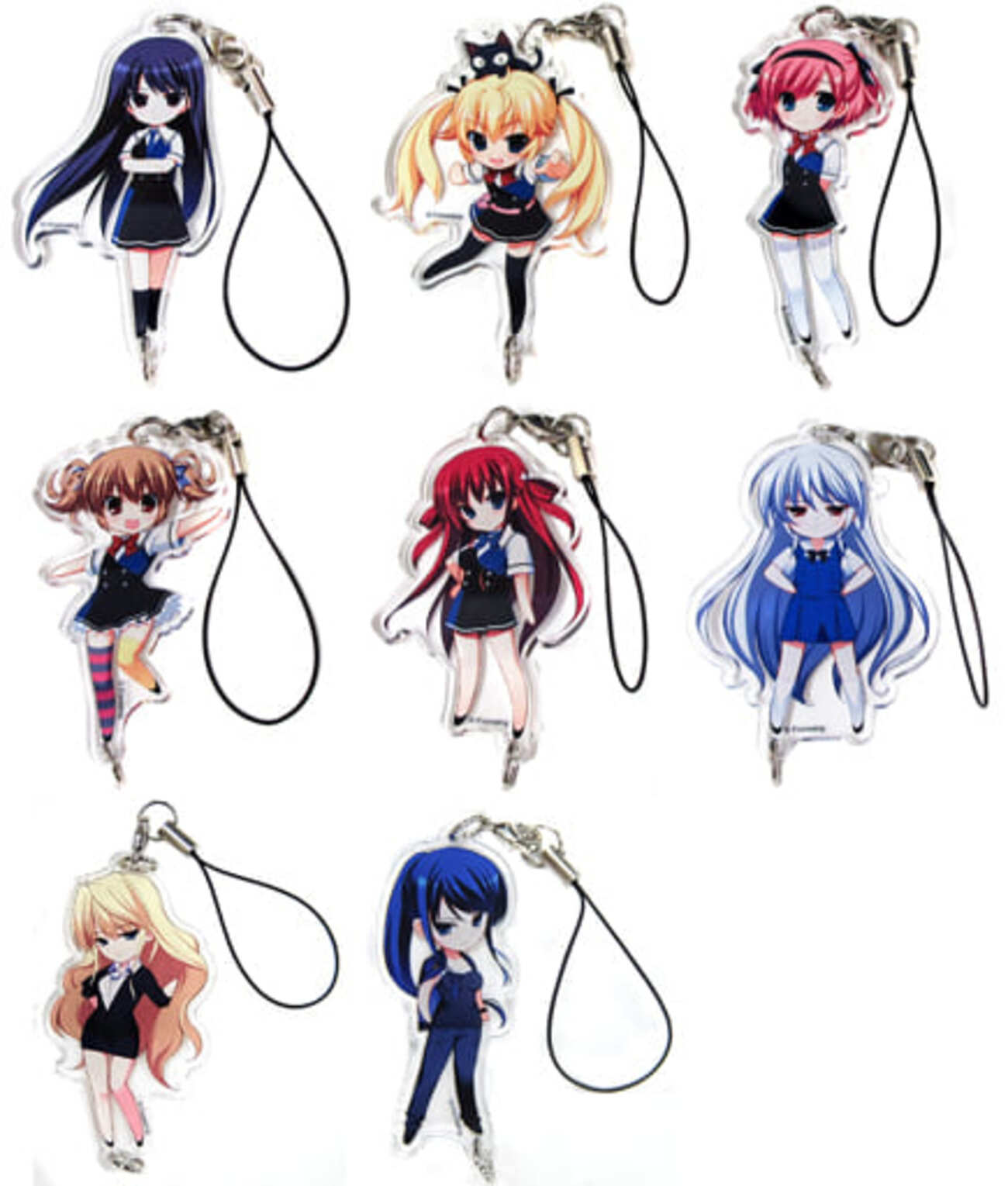 今全8種セット 「グリザイアシリーズ 連結トレーディングアクリルキーチェーン Vol.02」 C92グッズにとんでもないことが起こっている？ - レトロゲームとマンガとももクロと