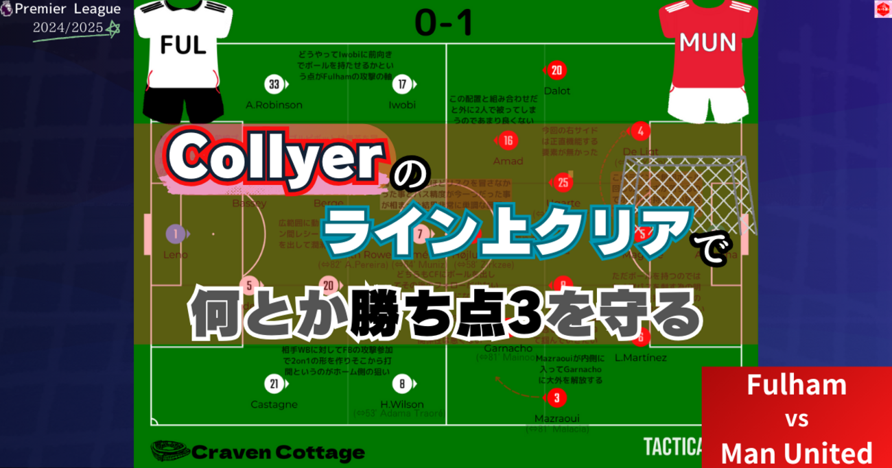 #FULMUN 】Collyerのライン上クリアでなんとか勝ち点3を守る - いろ覇のFM新参者～フットボールの虜