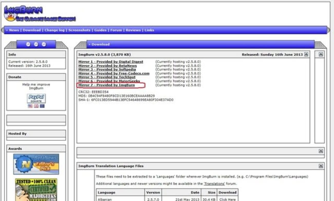 フリーの書き込みソフト「ImgBurn」 を使って見ます。 - 私のPC自作部屋