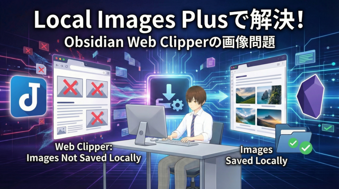 Local Images Plusで解決するObsidian Web Clipperの画像問題 - 君のてのひらから