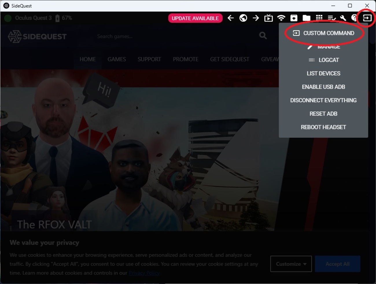 MetaQuestでテスト機能の利用を有効化する - MRが楽しい