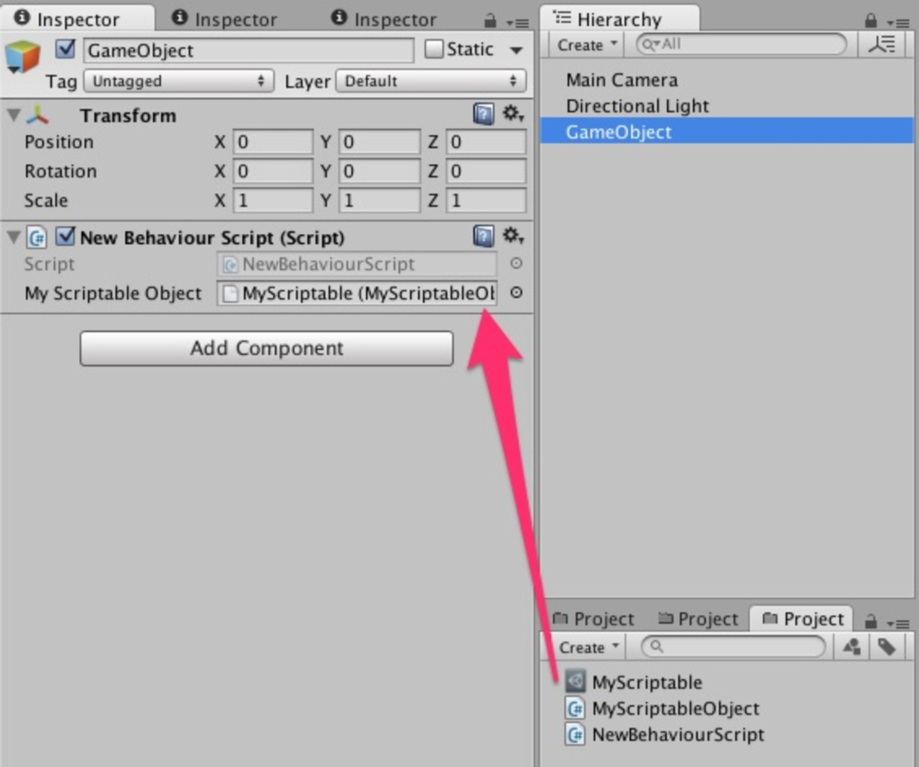 ScriptableObjectの参照をちょっと楽にしてみる【Unity】【ScriptableObject】 - (:3[kanのメモ帳]