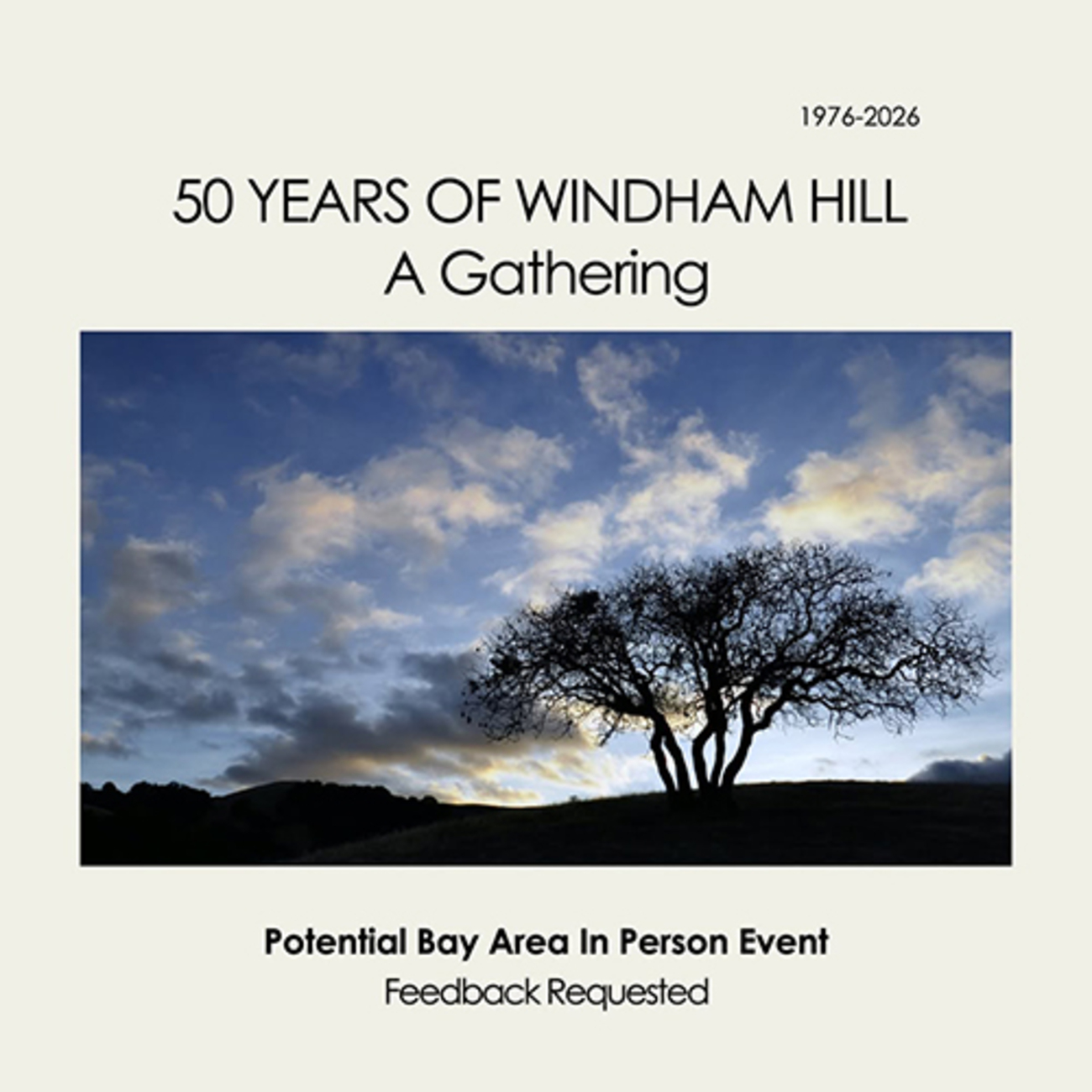 A Question for This Community... - Windham Hill/Imaginary Road Studios