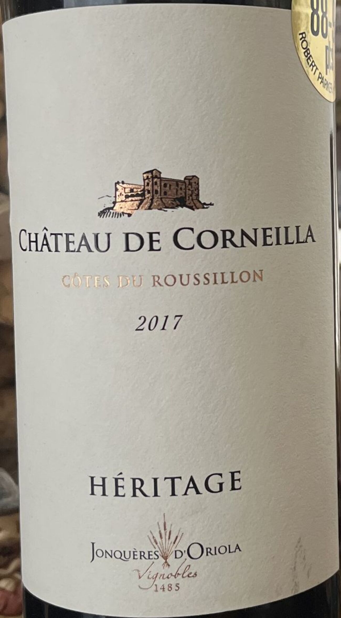 Chateau de Corneilla HERITAGE Jonoueres d'Oriola 2017 - AkiraのWine ...