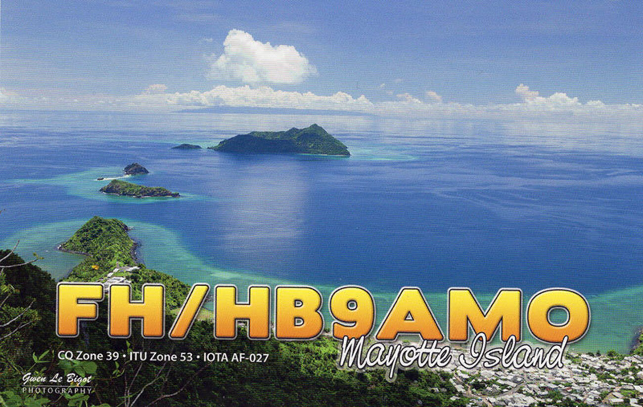 近着QSL（紙） FH/HB9AMO 3.5MHz/CW - 無線のムに濁点 JH8RZJ