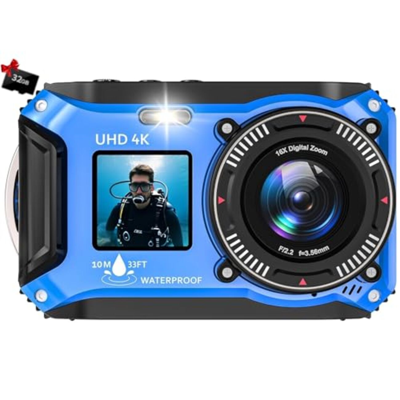 【レビュー】YISENCE 4K/64MP 水中カメラが「水没の不安」を解消！浮力ボディで夏の思い出を逃さない！ - 癒しの時間帖