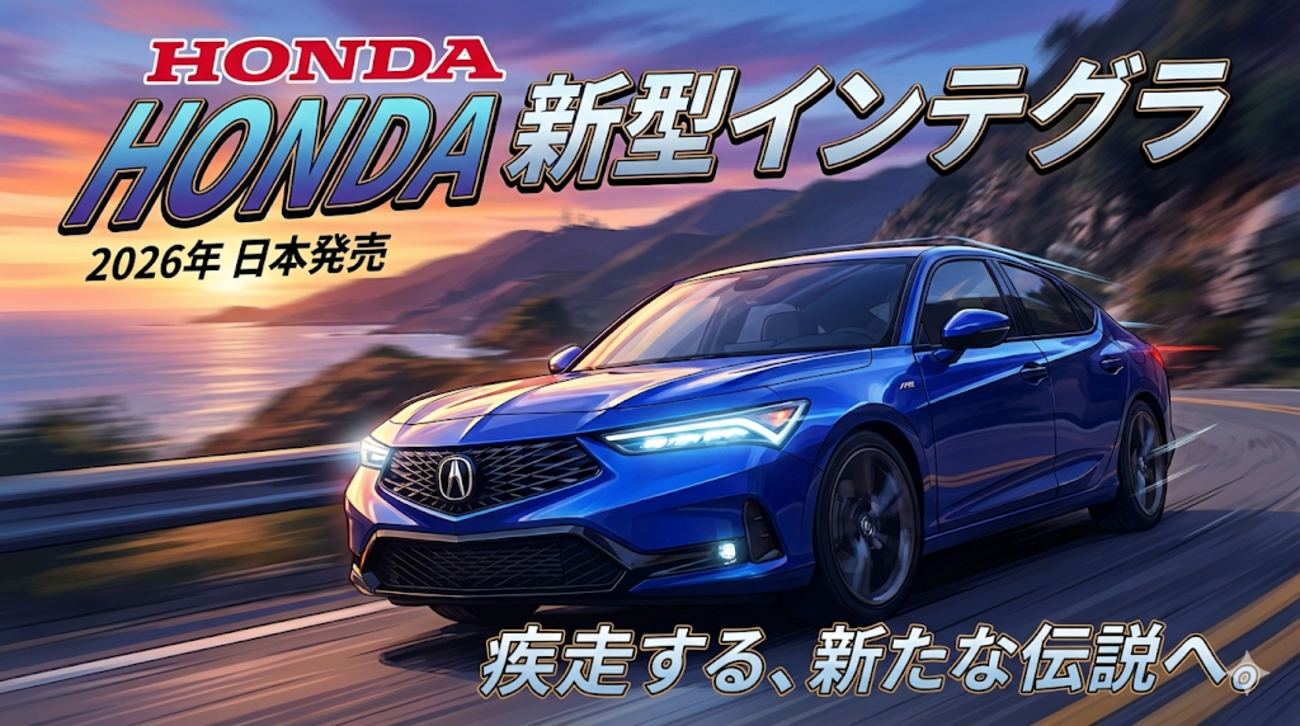 【HONDA新型インテグラ】フルモデルチェンジ級の進化で2026年日本発売！価格・スペック・HRCの全貌を徹底解説 - carmag