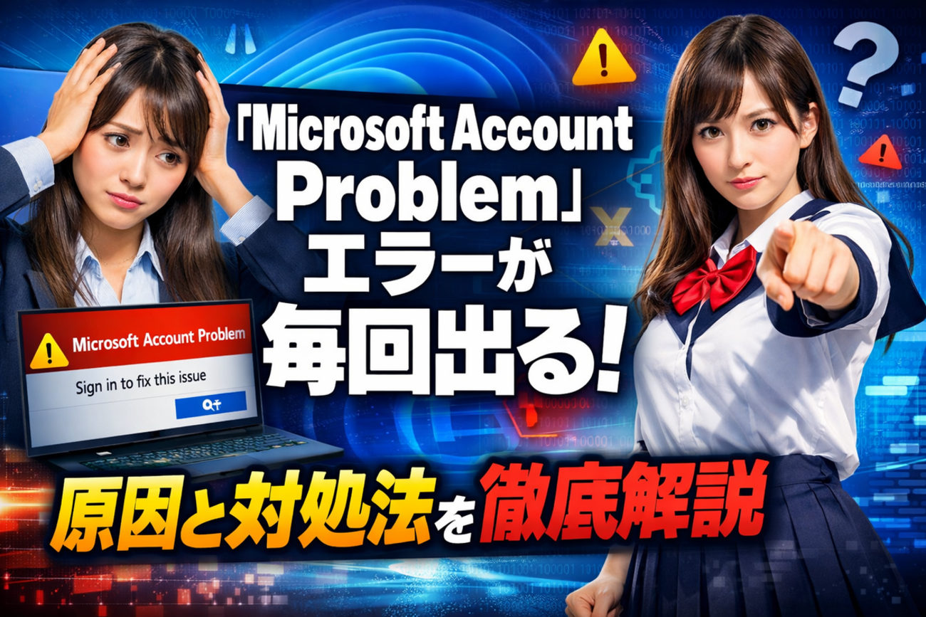 Windows 11で「Microsoft Account Problem」エラーが毎回出る原因と対処法を徹底解説 - エラー大全集