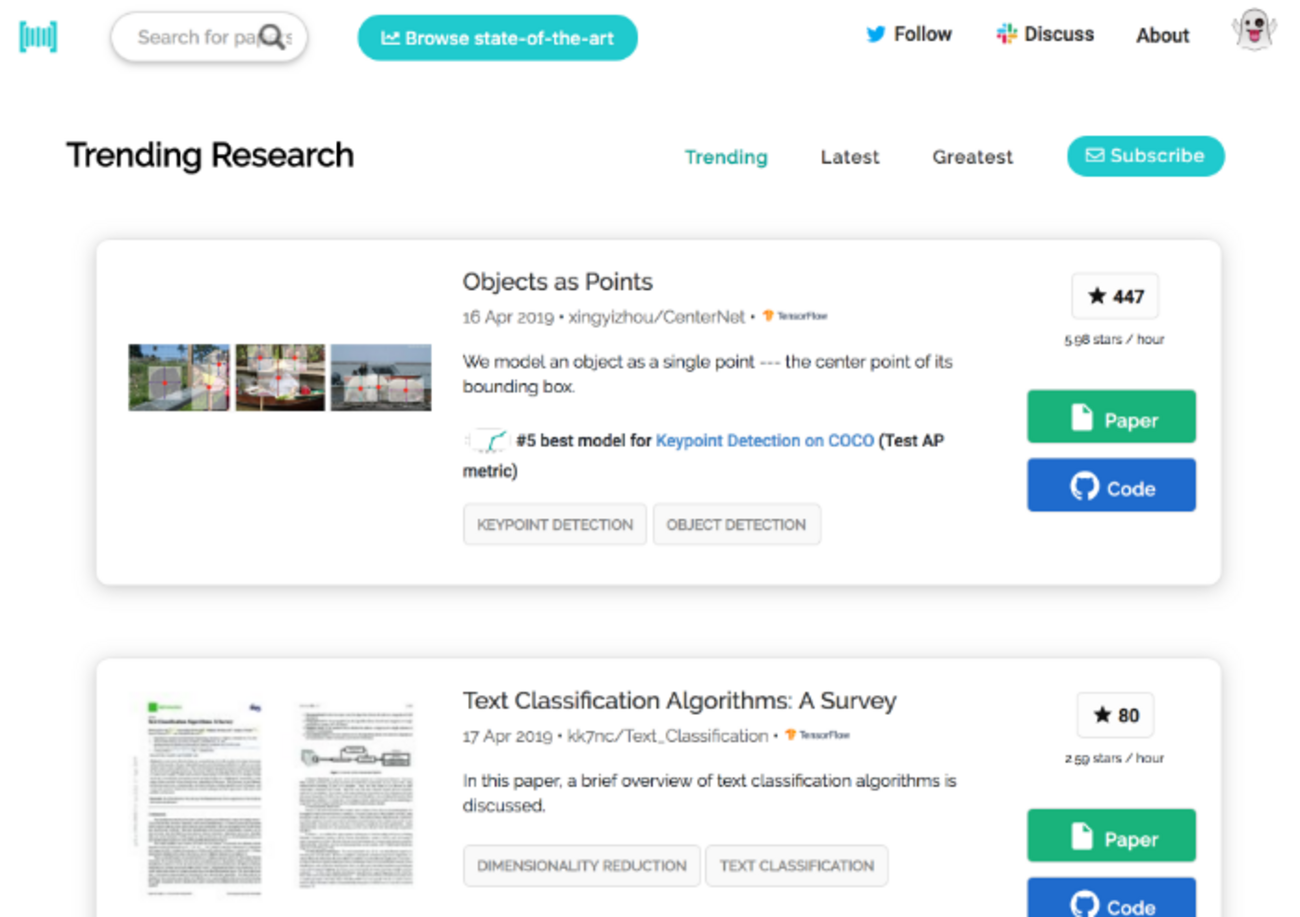 Papers With Code で Deep Learning に関する情報を効率的に収集する - OPTiM TECH BLOG