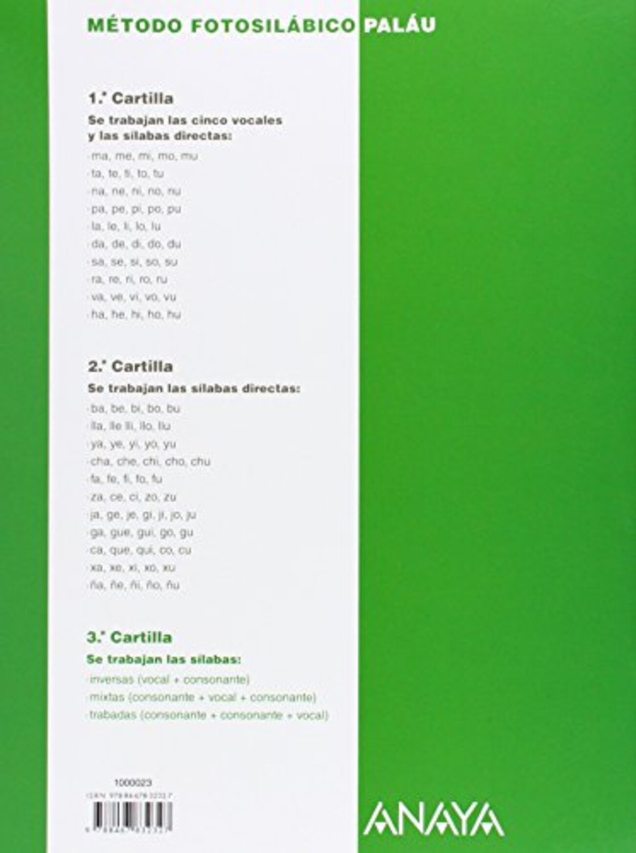 Descargar Método fotosilábico: 3.ª Cartilla. gratis Epub ...