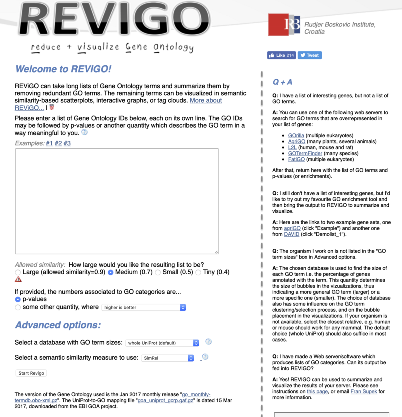 REVIGO - macでインフォマティクス