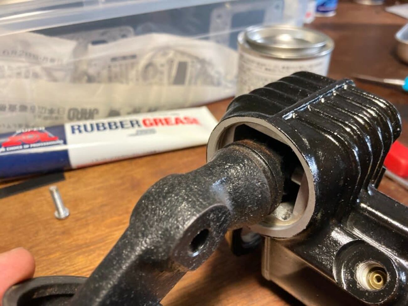 RD125丸タンク青3のキャリパー - goroの徒然なるままに・・・2nd.