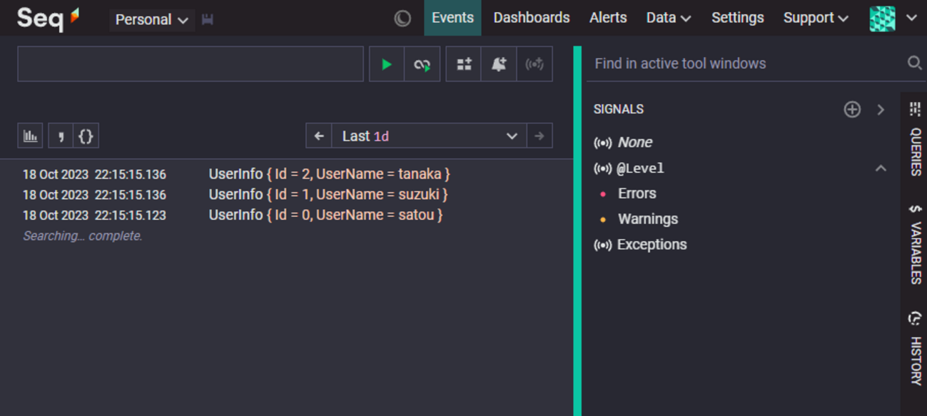 SerilogでSeqを利用する方法 - 備忘録