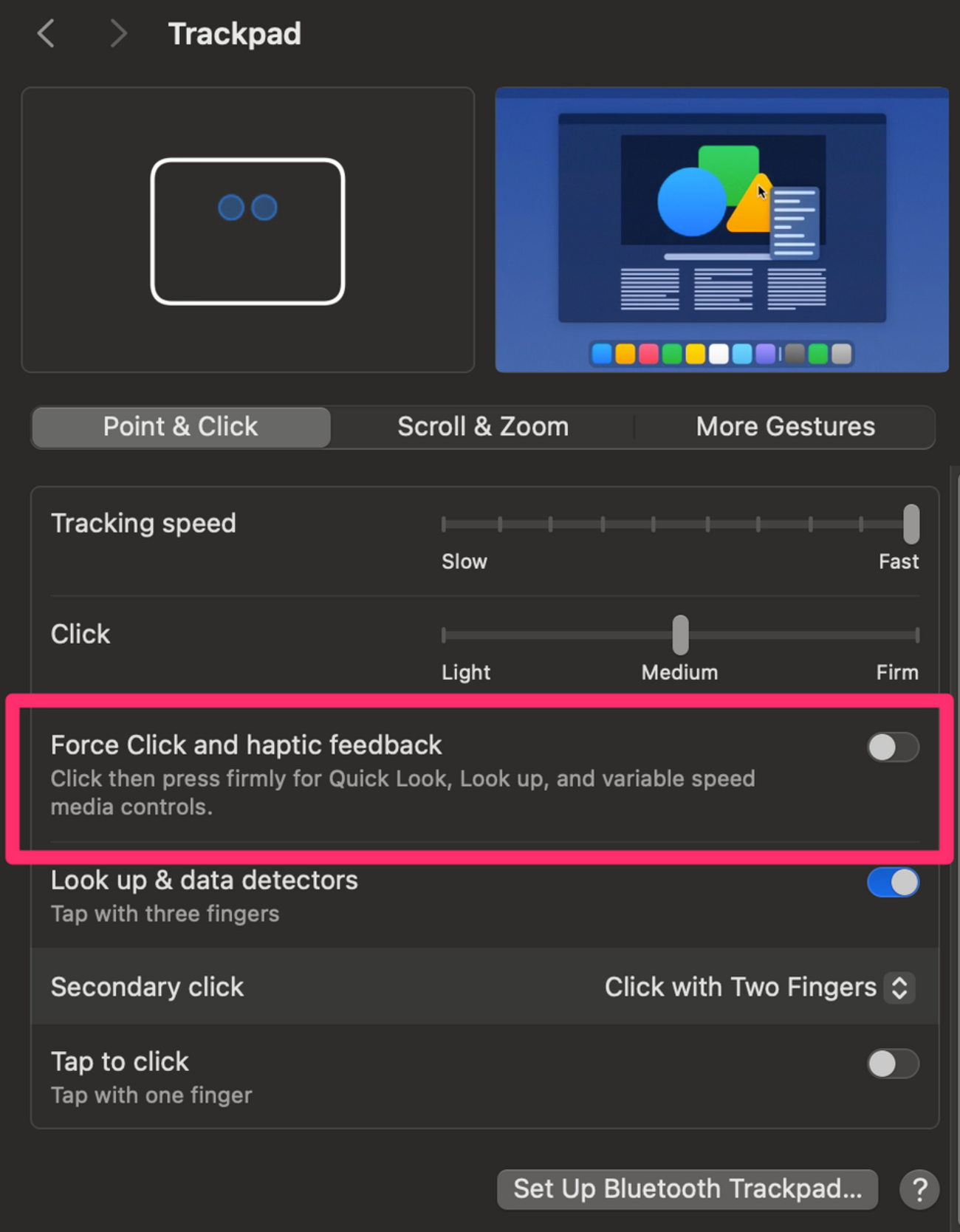 macOS で Trackpad の2段押し（？）による Quick Look を無効化する - There's an echo in my head