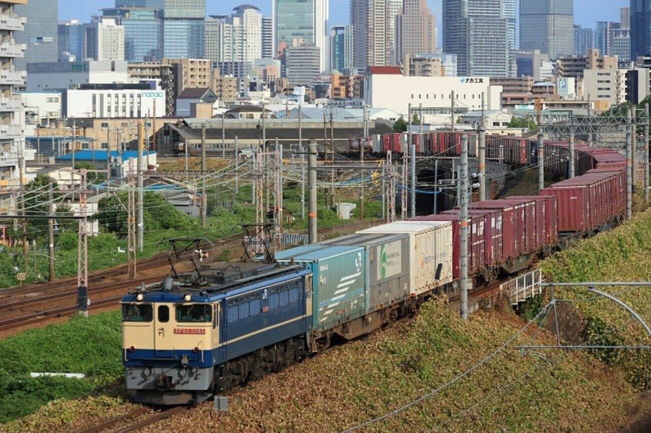 EF65の75レを撮影～加島陸橋にて_24/07/26 - S55年生の人生まだまだこれからだ