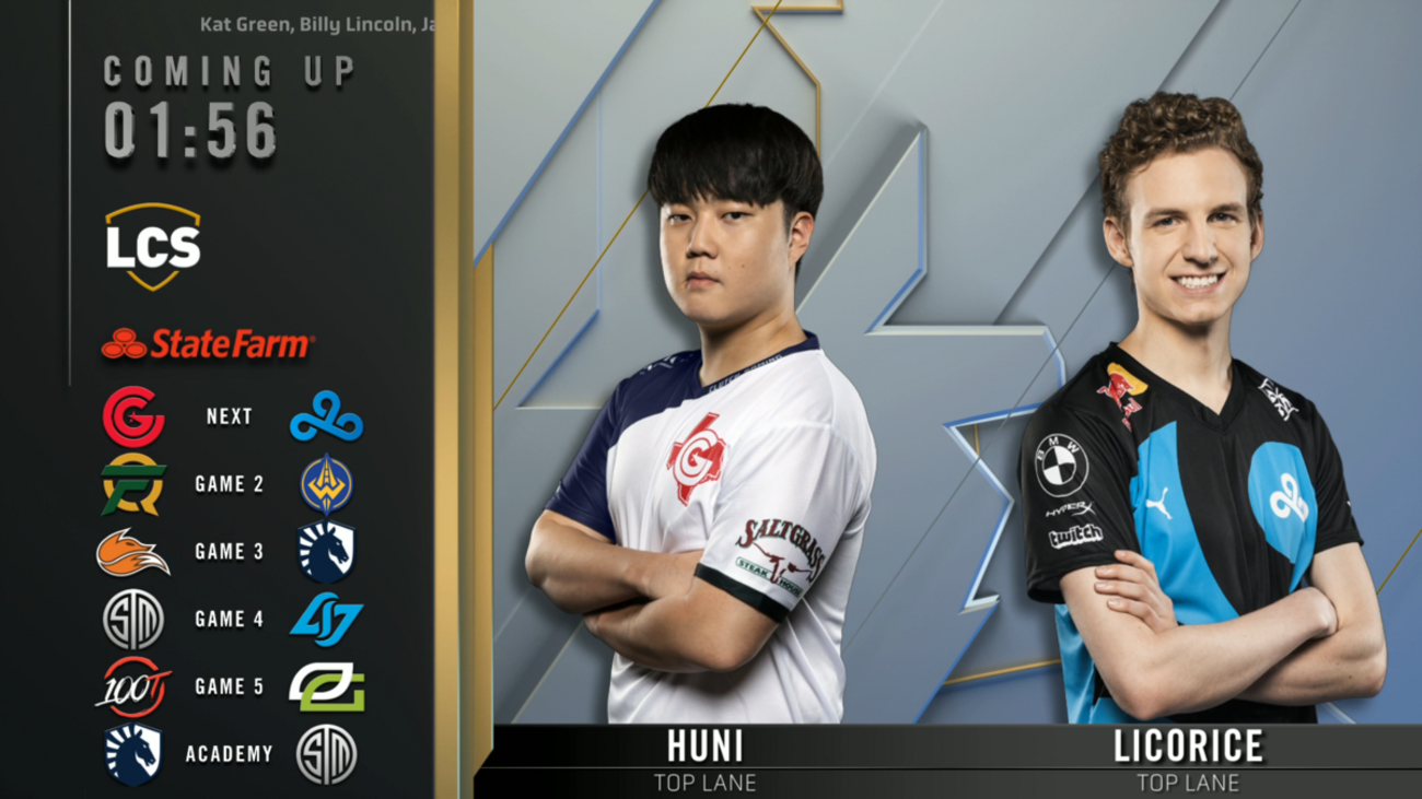 LCS Cloud9 vs Clutch Gaming - C9ファンボ記録