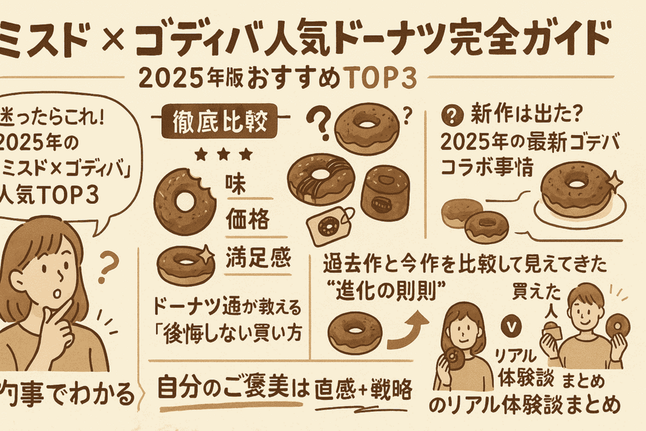 ミスド×ゴディバ人気ドーナツ完全ガイド｜2025年版おすすめTOP3 - note’ no naka